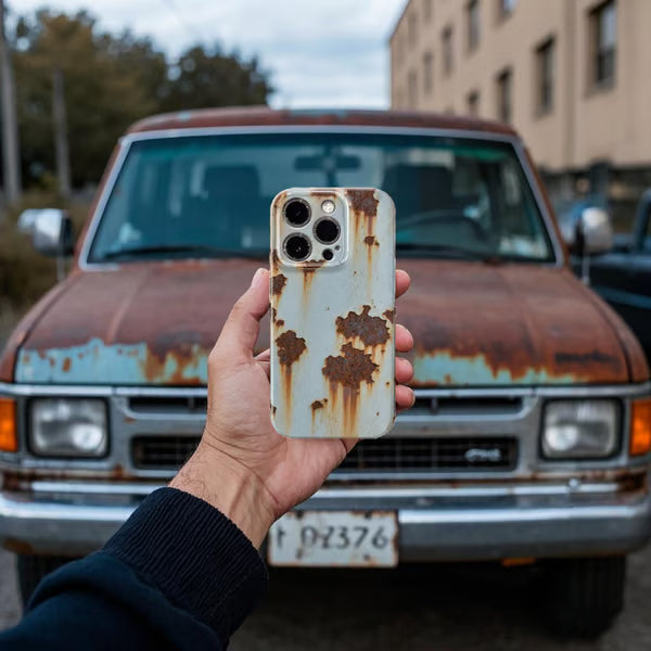 🔥2025 NEW ARRIVAL 🔩Vintage Rust Hard Case for iPhone – shoptimie